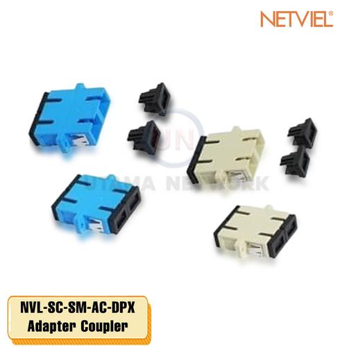 Jual NETVIEL Adapter Coupler Duplex SC Singlemode NVL-SC-SM-AC-DPX ...