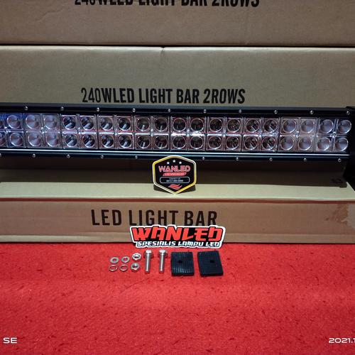 Jual LEDBAR LIGHT BAR 56 CM 120 W 2 ROW SINAR PUTIH COMBO ECO - Jakarta ...
