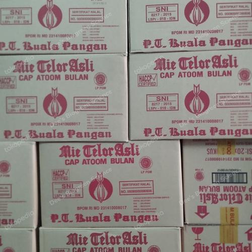 Jual Mie Telor Asli Cap Atoom Bulan dus - 1 dus isi 20x3 bungkus - Mie ...