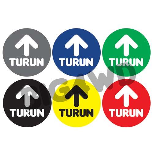 Jual STICKER PANAH TURUN STIKER PANAH TURUN WARNA SOLID MINI 10 CM ...