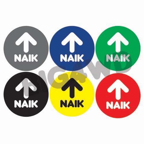 Jual STICKER PANAH STIKER PANAH NAIK WARNA SOLID MINI 10 CM - Hitam ...