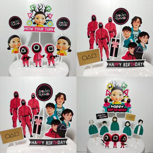 Jual SQUID GAME CAKE TOPPER CAKE ULANG TAHUN - SG02 - Kota Depok ...