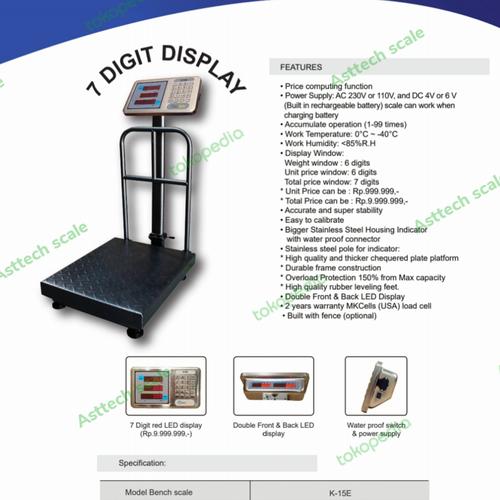 Jual timbangan digital 150 kg - Kota Tangerang - Asttech scale | Tokopedia