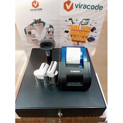 Jual PAKET ALAT KASIR MURAH/PRINTER/LACI KASIR/SCANNER BARCODE/FREE 5 ...