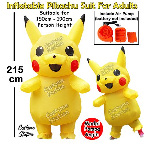 Jual Kostum Pikachu Pokemon / Costume Animal Hewan Binatang dewasa ...
