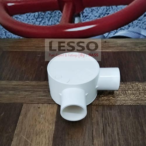 Jual Tee Dos 2 Way Angel Box Conduit LESSO 25mm 3/4" Inbowdus T Cabang ...