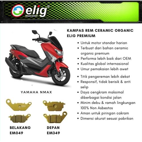 Jual KAMPAS REM ELIG DEPAN BELAKANG NMAX N MAX 150 / ALL NEW NMAX 155 ...