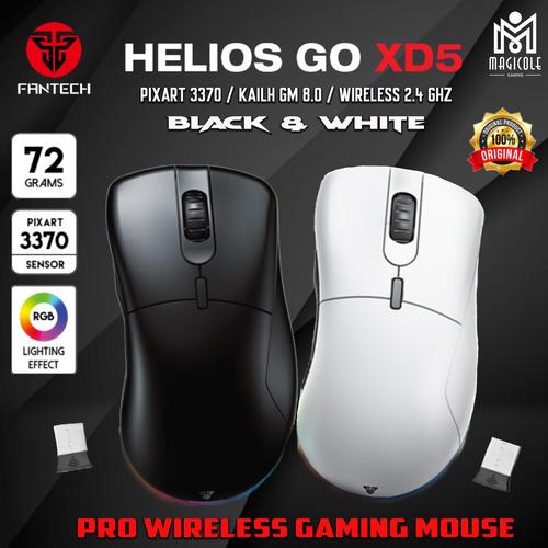Jual Fantech Helios Go XD5 RGB Wireless Gaming Mouse - Hitam - Jakarta ...