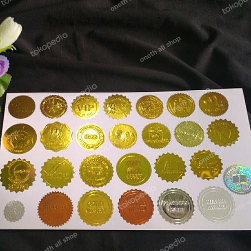 Jual Sticker Sertifikat Gold Emboss - Jakarta Timur - oneth sticker ...