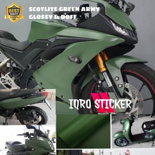 Jual Stiker skotlet hijau army doff scotlite motor hijau army glossy - DOFF - Kab. Wonosobo ...