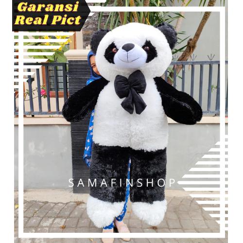Jual BONEKA PANDA BERUANG JUMBO BESAR 1 meter MURAH LEMBUT UKIR NAMA ...