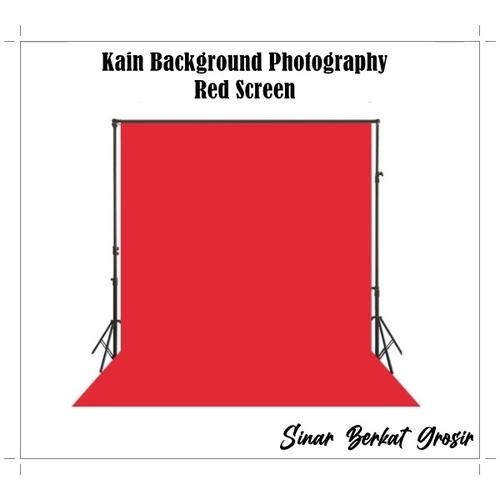 Jual Kain Background Foto Video Red Screen / Kain Backdrop Merah Tebal ...
