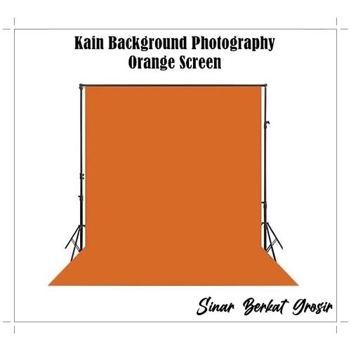 Jual Kain Background Foto Video Orange Screen / Kain Backdrop Oren ...