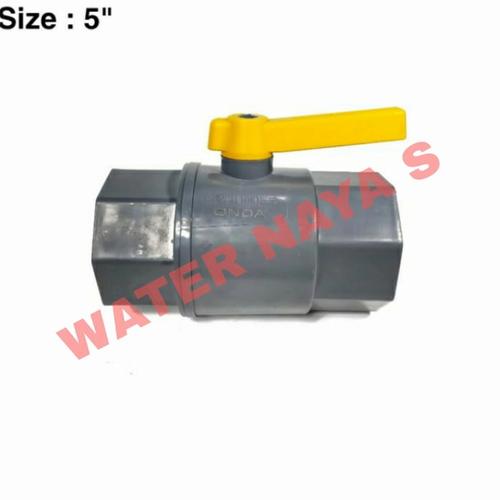 Jual Ball Valve PVCBV 5"ONDA Polos Stop Kran Plastik PVC KUNING 5 inch ...