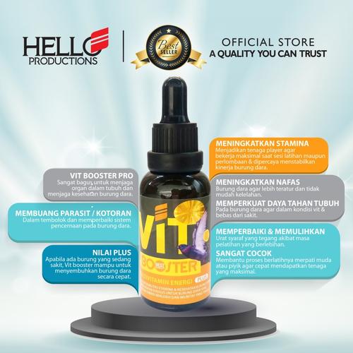 Jual Hello Vit Booster Multivitamin Energi/Peningkat Tenaga/Merpati ...
