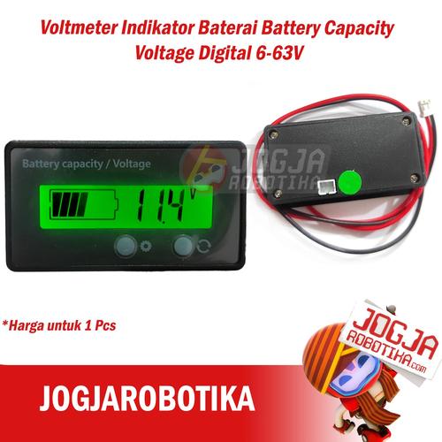 Jual Voltmeter Indikator Baterai Battery Capacity Voltage Digital 6-63V - Kab. Sleman ...