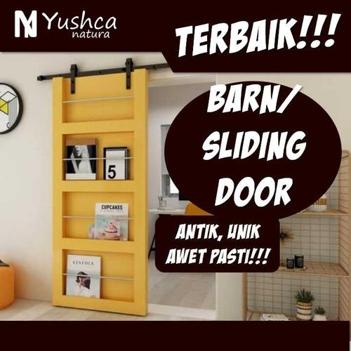 Jual Pintu Geser, Sliding Door, Barn Door Mahoni Rak (Rel Holo) Fullset ...
