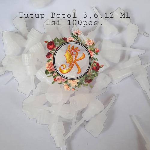 Jual Tutup botol plastik penisilin / botol tester / vial 3 6 12 ml 100 ...