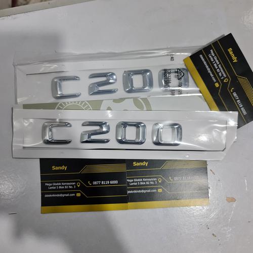 Jual Emblem C200 i Mercedes Benz/tulisan C200 Made in germany - Jakarta ...
