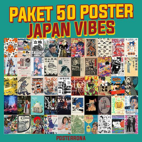 Jual [50 PCS] POSTER IKLAN JADUL VINTAGE RETRO SERIES - JAPAN, A4 SIAP ...