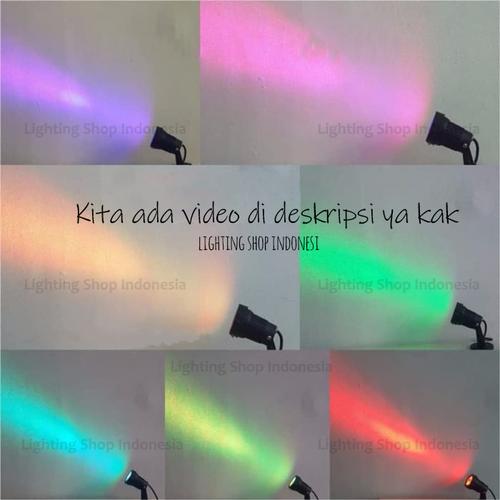 Jual Lampu taman spolight berubah warna rgb led 3w spotlight waterproof ...
