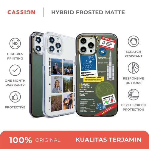 Promo New! Hybrid Frosted Matte Case For Iphone 12 & 13 (CUSTOM) - IP ...