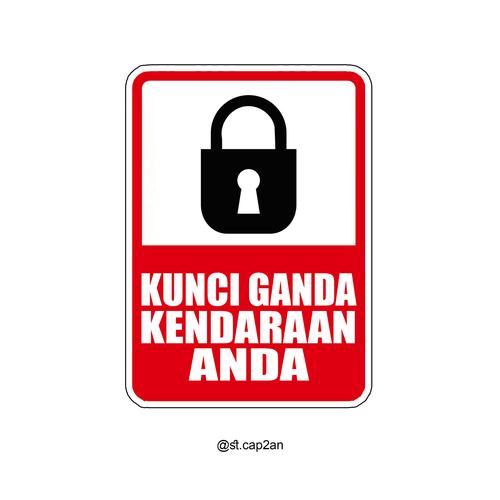 Jual Sticker Kunci Ganda Kendaraan Anda - Kota Depok - RDP22 Store ...