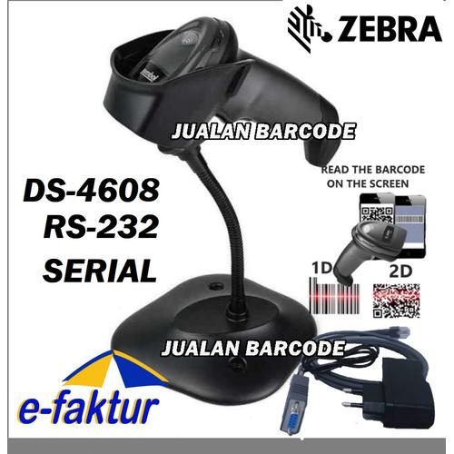 Jual 2D 1D BARCODE SCANNER ZEBRA DS4608 USB | DS-4608 PS2 | DS 4608 ...