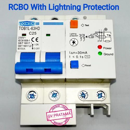 Jual RCBO MCB with Lightning protection SPD - 16A - Kota Depok - GV ...