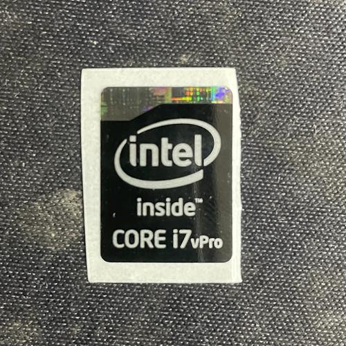 Jual Sticker stiker logo intel Core i7 vpro 4/5th gen hitam ori type B ...
