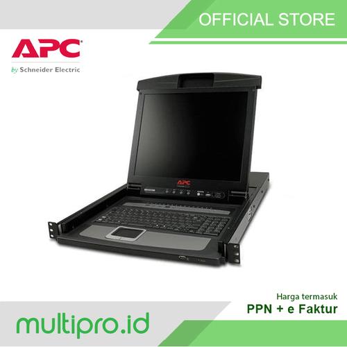 Promo KVM Switch AP5808 APC Rack LCD Console with Integrated 8 Port ...