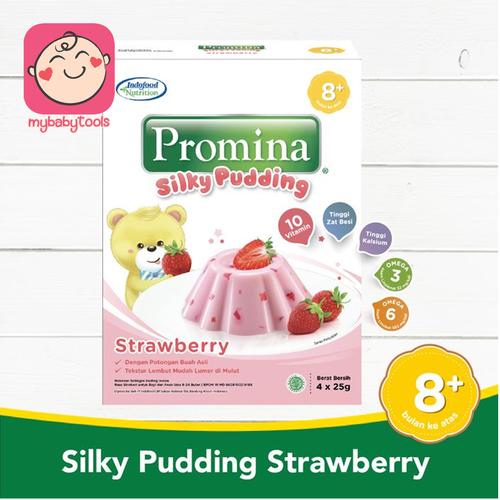 Jual PROMINA SILKY PUDDING STRAWBERRY COKELAT BOX 100GR SILKY PUDING 9 ...