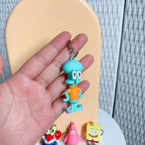 Jual Gantungan Kunci / Rubber Keychain Spongebob Patrick Squidward Mr ...