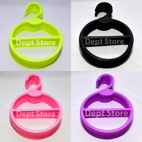 Jual Hanger Bulat Gantungan Jilbab Kerudung Hijab Kain Display ...