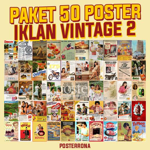 Jual [50 PCS] POSTER IKLAN JADUL VINTAGE RETRO SERIES - IKLAN#2, A4 ...