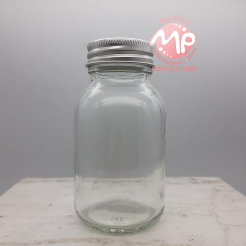 Jual BOTOL JUS JUICE KACA 150ml KEDAP UDARA TUTUP SILVER Kode : BB150 ...