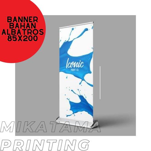 Jual Roll Up Cetak Banner/ Spanduk Bahan Albatros Berkualitas 85x200 ...