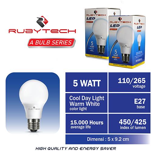 Jual Bohlam Lampu LED Premium merk Rubytech A Bulb Mutu Terbaik - 16W - Kota Denpasar - Grosir ...