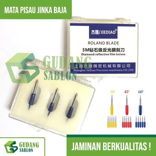 Jual MATA PISAU BAJA MESIN CUTTING JINKA 60 DERAJAT / ROLAND BLADE JINKA - Jakarta Barat ...