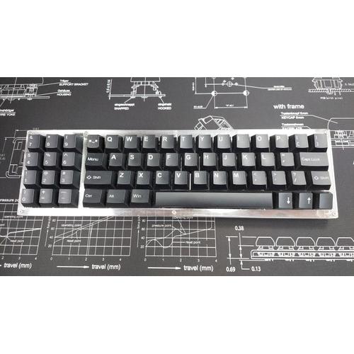 Jual Gin V2 40% with Southpaw Numpad Keyboard - Prebuilt Kit - Clear ...