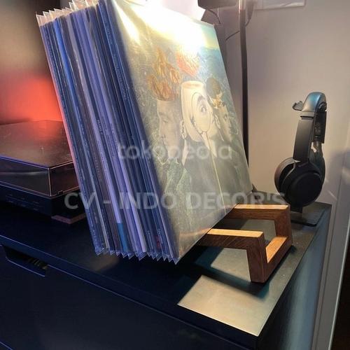 Jual Rak Vinyl Kayu Piringan Hitam Storage Records Holder Minimalis ...
