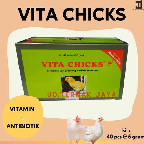 Jual VITA CHICK 1 box isi 40 sachet @5 gram vitamin pertumbuhan anak ...