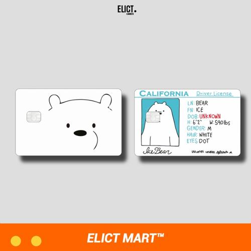 Jual We Bare Bears Ice Bear Edition | Skin/Stiker Kartu ATM - Ice Bear ...
