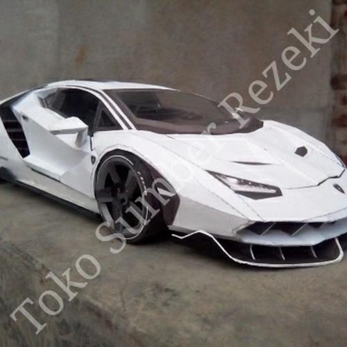 Jual Figure Mobil Balap Papercraft Car Racing Paper Craft Lamborghini ...