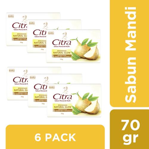Promo Citra Bar Soap Bengkoang Natural Glow 70G - Bundle Pack 6 ...
