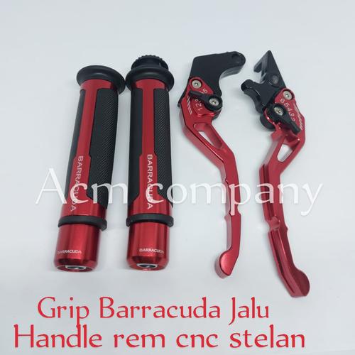 Jual VARIASI HONDA PCX 150 PCX 160 ADV HANDLE REM CNC + GRIP BARRACUDA ...