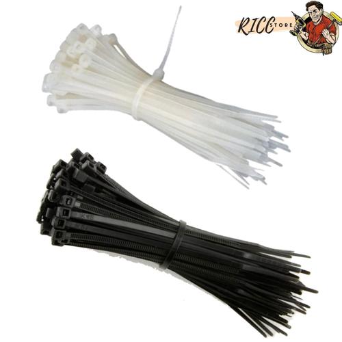 Jual Kabel tis / Kabel ties Hitam putih isi 100 - Nylon Cable Tie ...