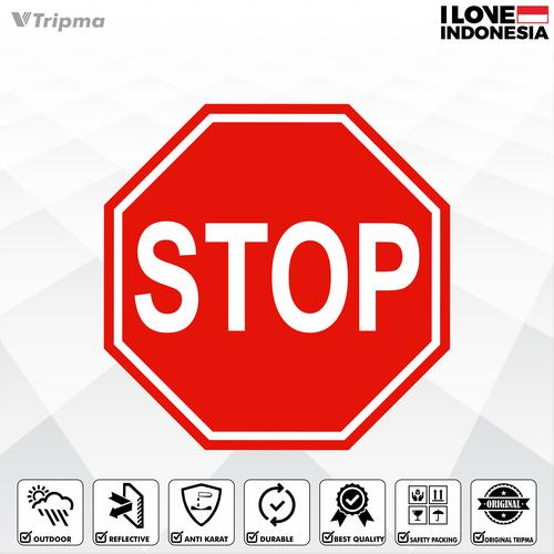 Jual Rambu Stop Octagonal 50cm x 50cm - Plat Aluminium - Kota Bandung ...