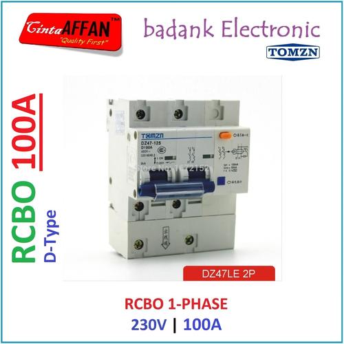 Jual RCBO AC D100 100A 230V 1P+N Residual Current Operated Circuit ...