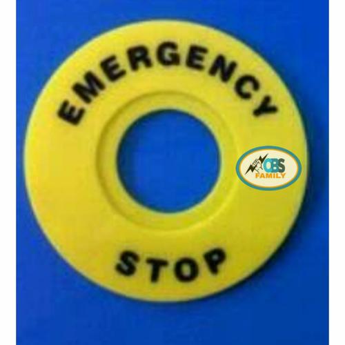 Jual Plate Name Emergency Stop Fort 60mm GXB2ER60 - 90mm - Jakarta ...